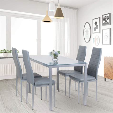 Joolihome Modern Rectangle Glass Dining Table Joolihome