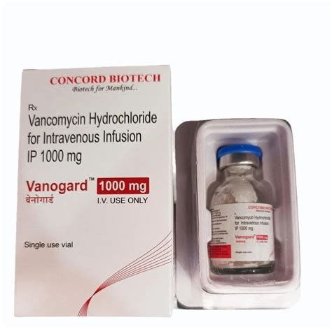 Vancomycin Hydrochloride Intravenous Infusion 1000 Mg Treatment Infections Control At ₹ 125