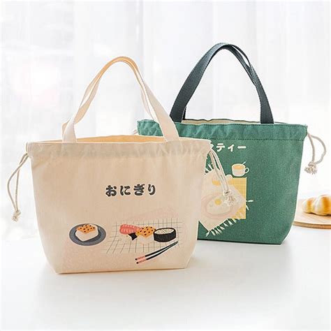 Japanese Style Lunch Food Box Bag Portable Thermal Vicedeal