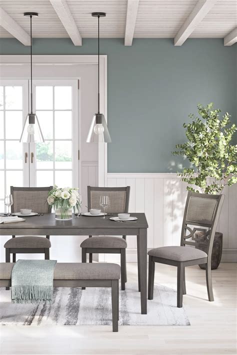 Signature Design By Ashley Wrenning Ashl D425 325 Dining Table And 4