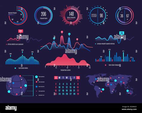 Monitoring Dashboard Template Stock Vector Image And Art Alamy