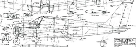 Comache Twin Engine 72 Plan Set Precision Cut Kits