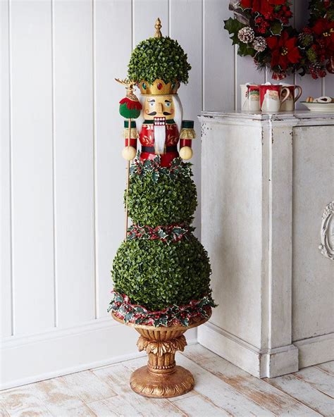 Horchow Nutcracker Christmas Topiary Christmas Topiary Tabletop