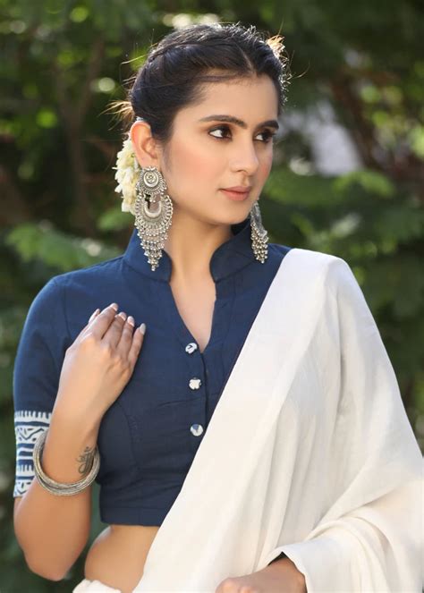 Front Open Blouse Design Beautiful Long Puff Sleeves Front Open Style