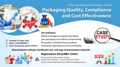 A Two Day Masterclass Training Class B Indonesian Packaging Federation