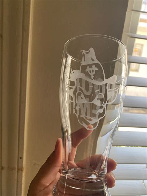 Custom Frosted Beer Glass Etsy