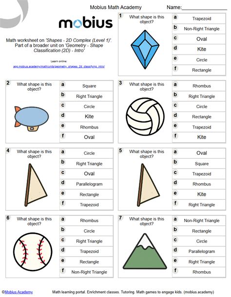 Shapes 2d Complex Level 1 Mobius Math