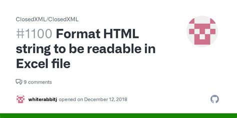 Format Html String To Be Readable In Excel File · Issue 1100
