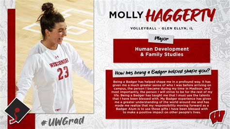 🎉🎓congratulations Molly Haggerty🎓🎉 Wisconsin Volleyball