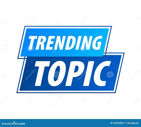 Trending Topic Icon Badge Ready For Use In Web Or Print Design Vector