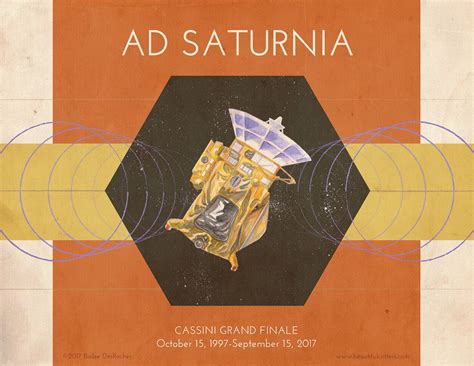 Cassini Commemorative Poster On Behance
