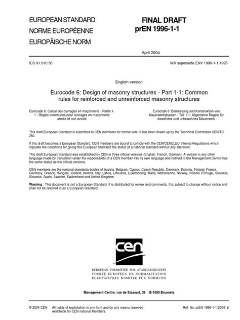 Eurocode 6 Pdf Masonry Mortar Masonry