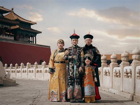 故宫古装全家福，故宫亲子照 小红书 花瓣网