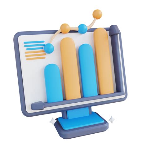 3d Illustration Monitoring Graphic 18244216 Png