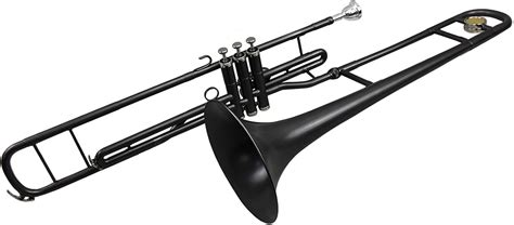 Huazhimei Standard Trombone Matt Black Nickel C Key