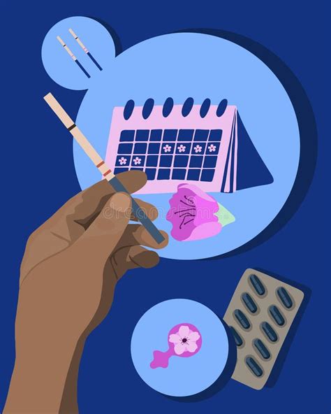 Vector Isolated Illustration Of Ovulation Test Stock Vector Illustration Of Conceive