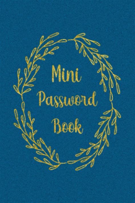 Mini Password Book Small Internet Password Organizer For Purse With Alphabetical Index To