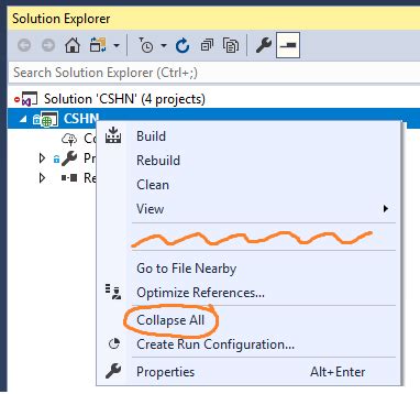 Net Visual Studio Is There A Way To Collapse All Items Of Solution