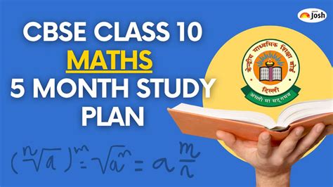 Cbse Class 10 Maths Board Exam 2026 Best 5 Month Daily Study Plan To