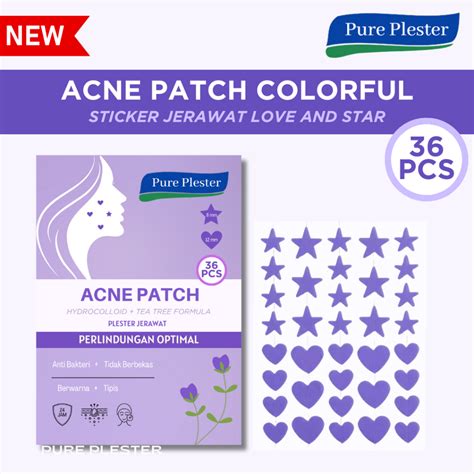 Jual Acne Pimple Patch Purple Plester Jerawat Ungu Karakter Star Dan