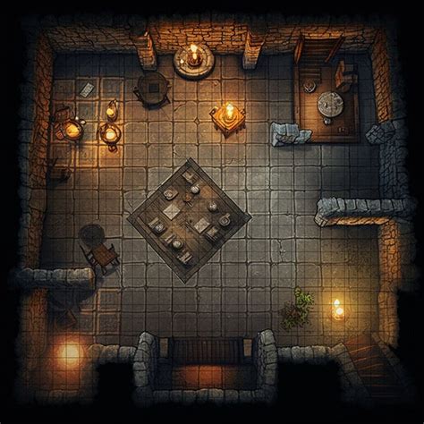 Basement Battle Map Dnd Battle Map Dandd Battlemap Dungeons And