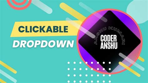Clickable Dropdown Menu Html Css Dropdown Menu Using Html Css Coder