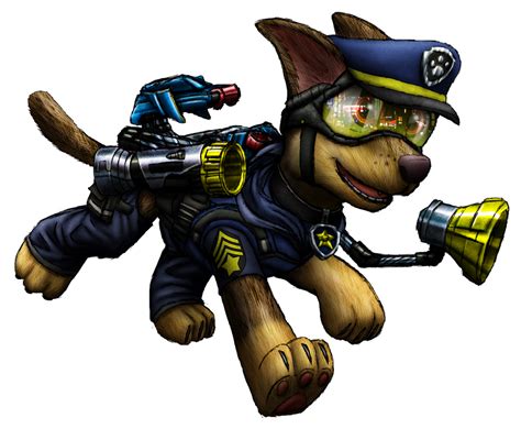 Paw Patrol Chase Render By Metadragonart On Deviantart