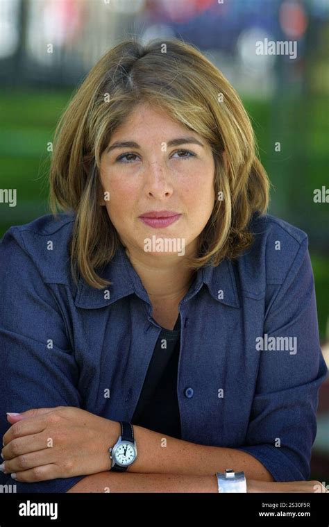 American Author Naomi Klein Pictured At The Edinburgh International Book Festival Where She Gave