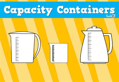 Capacity Containers Teacher Resources And Classroom Games Teach This