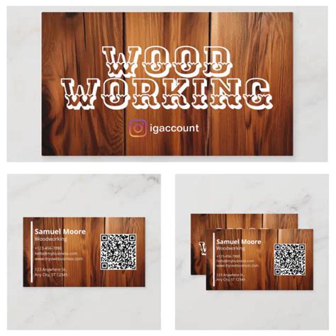 Professional Woodworking Templates Business Card Zazzle