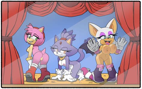 Post Amy Rose Blaze The Cat LeatherRuffian Rouge The Bat Sonic The Hedgehog Series