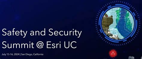 Safety And Security Summit Esri Uc Domestic Preparedness