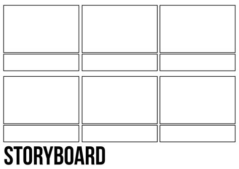 Storyboard Grid For Filmmaking A4 Storyboard Template Movie Grid