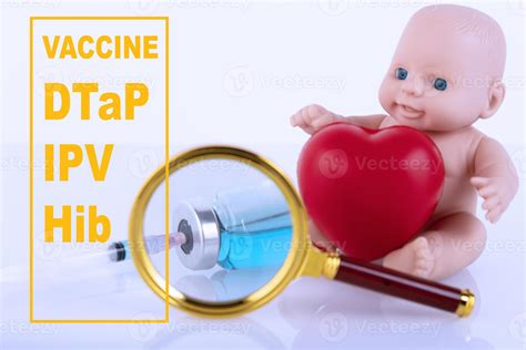 Vaccines Dtap Ipv Hib Medical Concept Of Vaccination Of A Newborn In