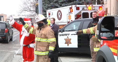 Great Falls Fire Rescue Hosts Their First Ever Reverse Holiday Parade