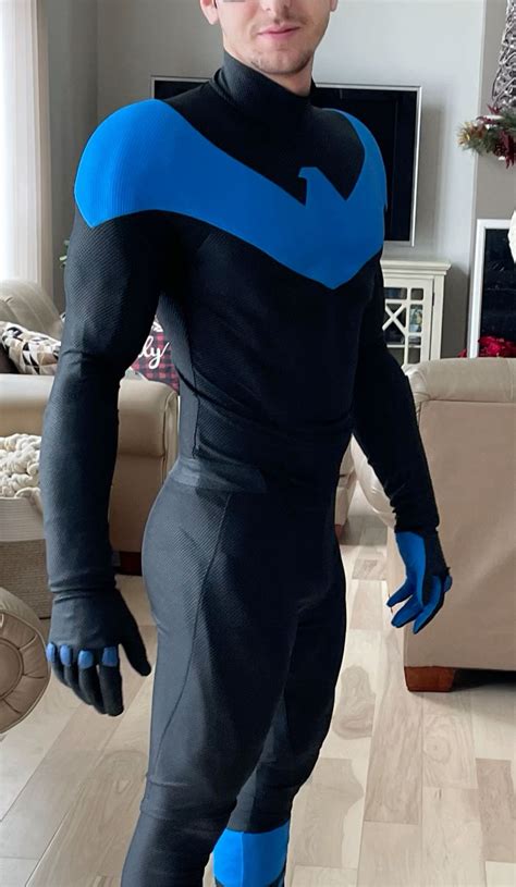 Nightwing Costume Diy Red X Cosplay Nightwing New Suit Mens