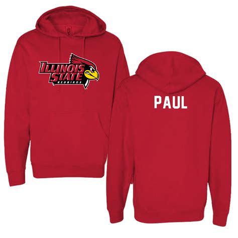 Zach Paul Illinois State University Track And Field Red Hoodie