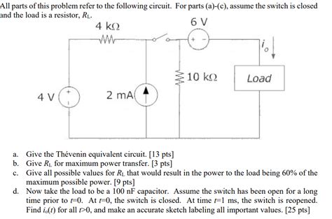Solved All Parts Of This Problem Refer To The Following Chegg Com