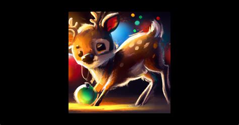 Cute Raindeer Drawing Cute Raindeer Posters And Art Prints Teepublic