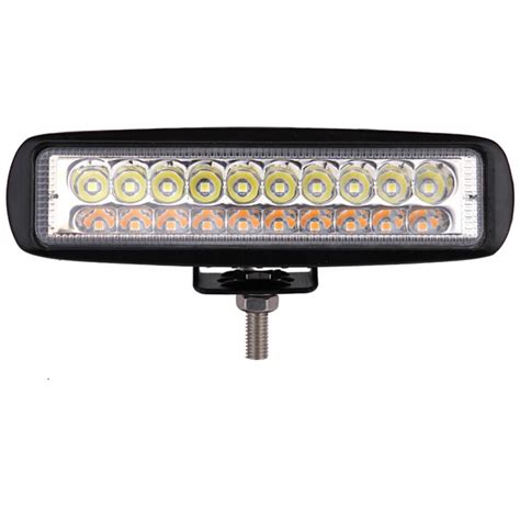 רכב אור הרכבה 54w Led עבודה בר ספוט מהבהב ערפל עבור מחוץ לכביש טרקטורונים Jeep אזהרה לבן צהוב