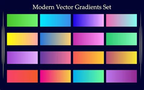 Premium Vector Modern Gradient Set Design
