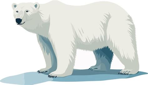 Premium Vector Polar Bear Vector Flat Minimalistic Isolated Vector