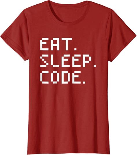 Eat Sleep Code Funny Coding Computer Science Shirt