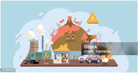 연기 플라스틱 쓰레기로 뒤덮인 지구 독성 대기 오염 Co2의 온실 효과 0명에 대한 스톡 벡터 아트 및 기타 이미지 0명 경계 표지 글로벌 비즈니스 Istock