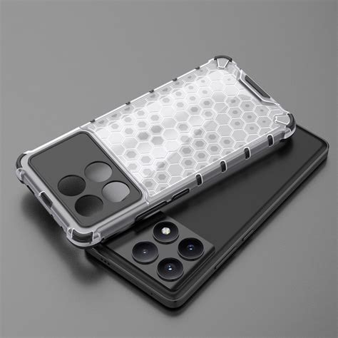 Hard Casing Poco X Neo M X X Pro Nfc Case Half Transparent Cover Beehive Phone Housing