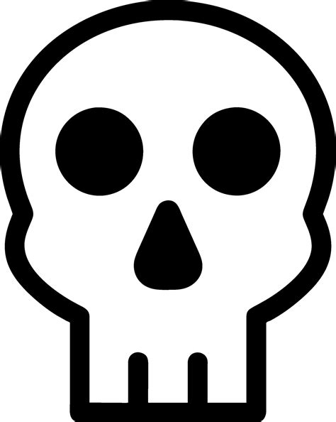 Skull Head Icon Vector 35061136 Vector Art At Vecteezy
