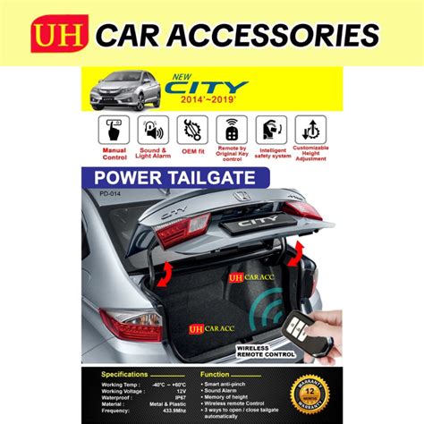 Honda City 2014 2019 Electric Auto Tailgate Power Boot Soft Close