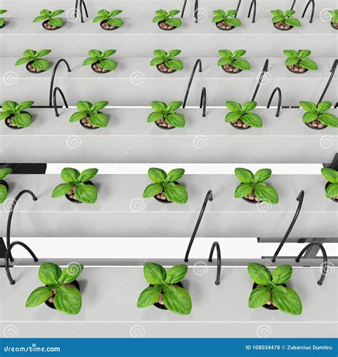 Hydroponic Growing System Uses Modular Stackable Growing Pots Royalty