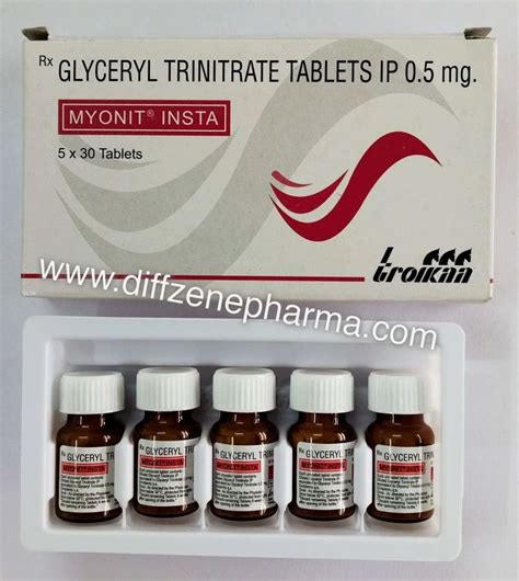 Glyceryl Trinitrate Tablet 05mg At ₹ 210bottle In Bardoli Id