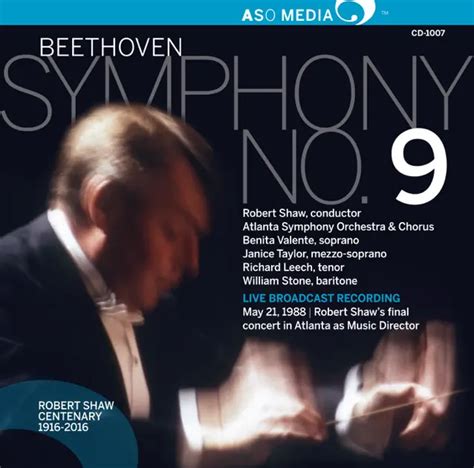 ‎beethoven Symphony No 9 In D Minor Op 125 Live By Robert Shaw